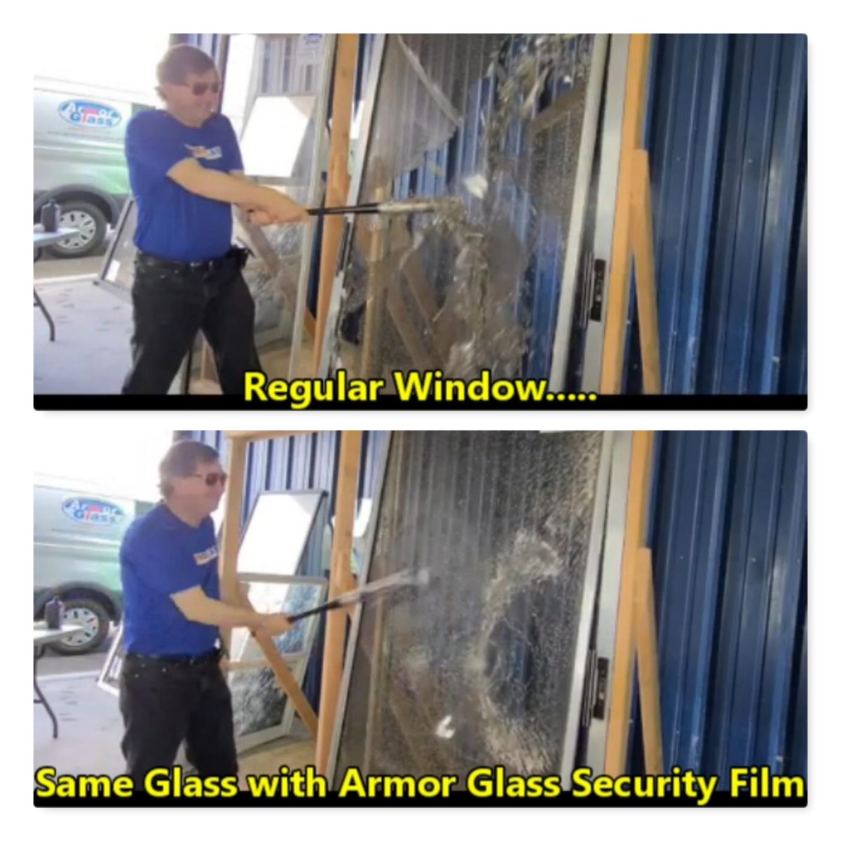 A Woman Home Alone Saved by.....Armor Glass Security Film - Armor Glass